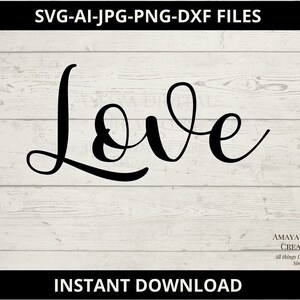 Love Svg Cute Quote Instant Download SVG File - Etsy