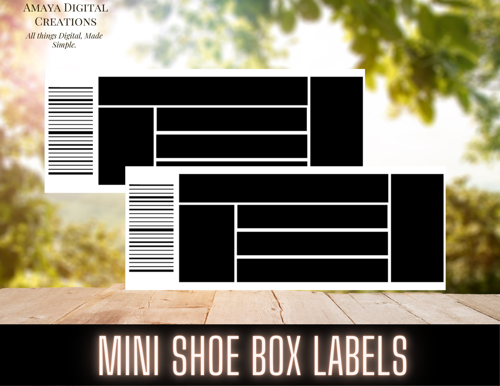 Shoe Box Label Template, Label Template for Shoe Box, Instant Download ...