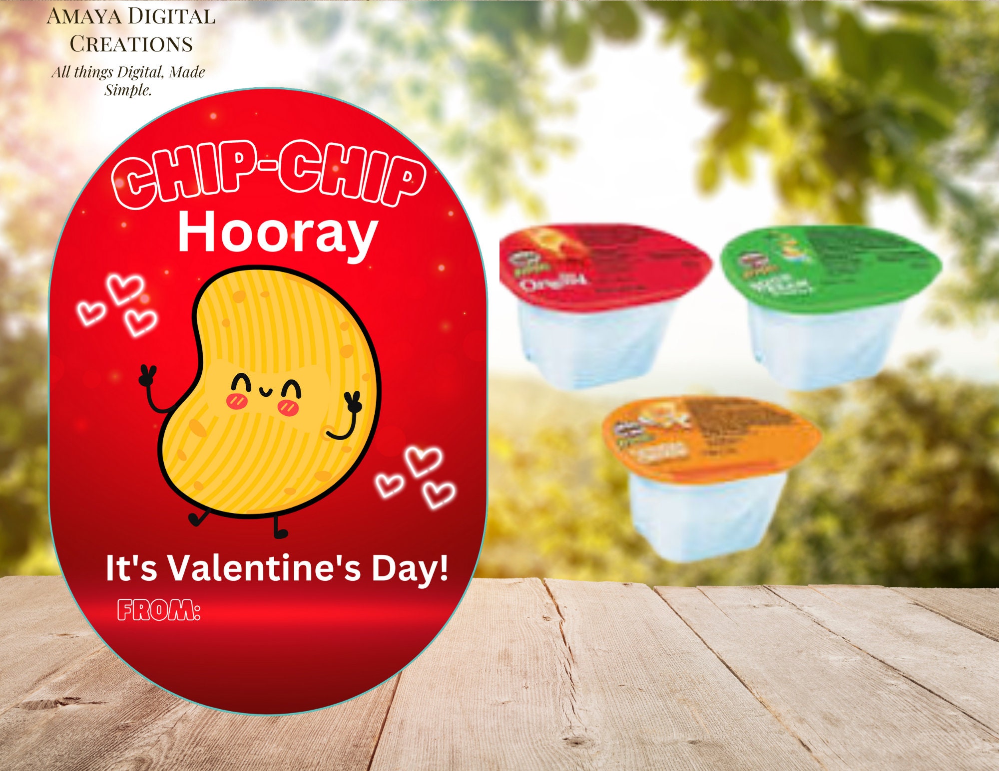 Pringles Snack Size Chips, Chip Hooray Valentine Tags, Classroom Treat ...