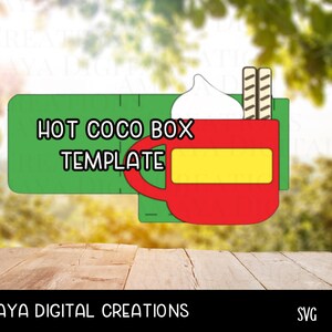 Hot Coco Box Template Digital Cut File SVG Make Your Own Hot Coco ...