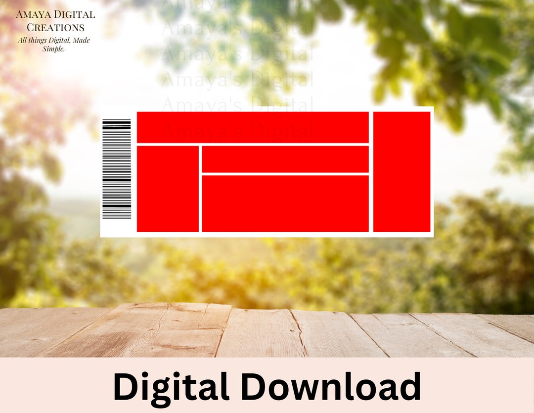 Red Shoe Box Label Template, Red Label Template for Shoe Box, Instant ...