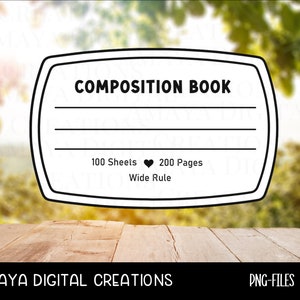 Composition, Craft Files, PNG Design, School Notebook , PNG Party ...