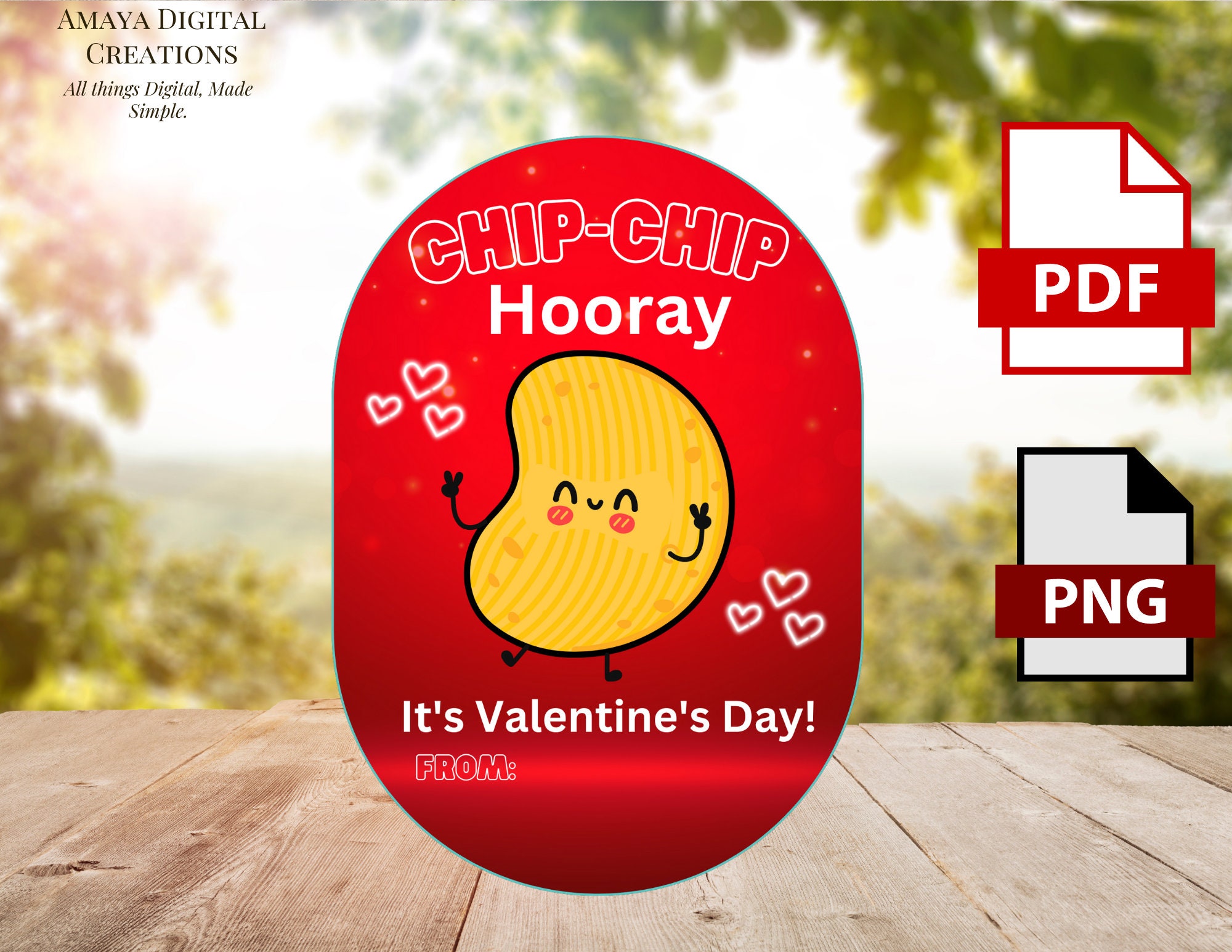 Pringles Snack Size Chips, Chip Hooray Valentine Tags, Classroom Treat ...