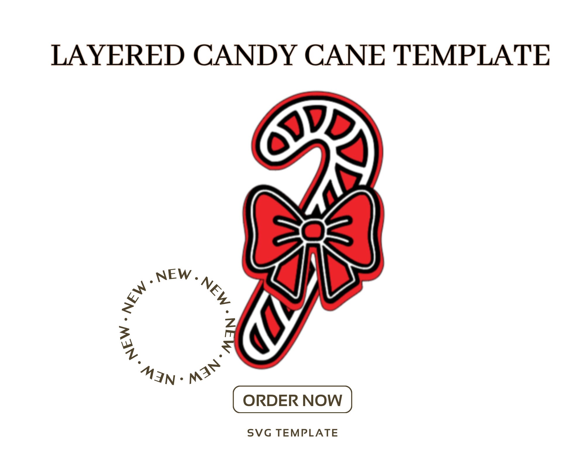 Candy Cane SVG, Instant Download, Cricut Cut Files, Download and Cut - Etsy