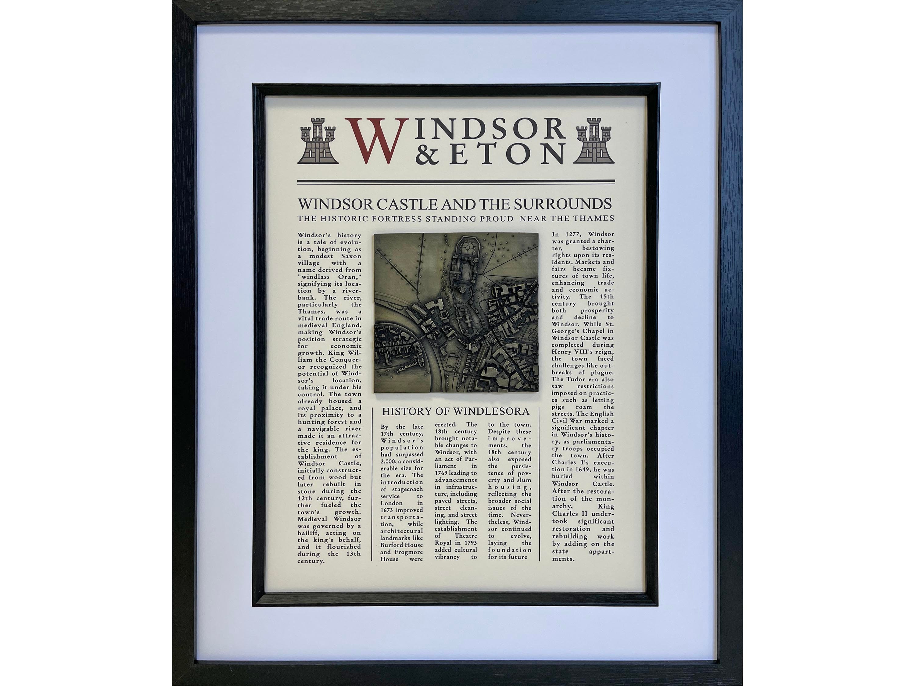 Windsor & Eton | Topography Map - Etsy UK