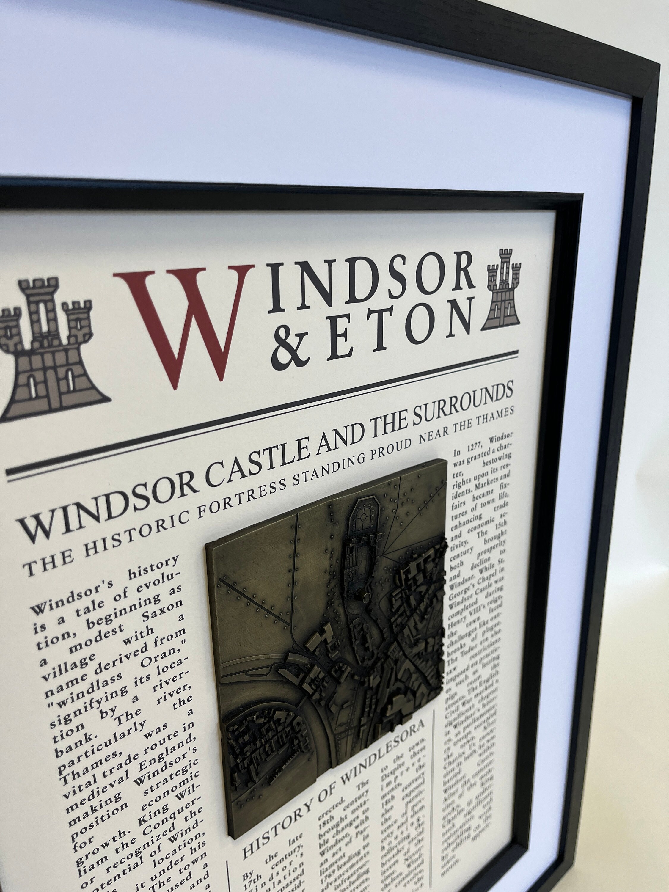 Windsor & Eton | Topography Map - Etsy UK