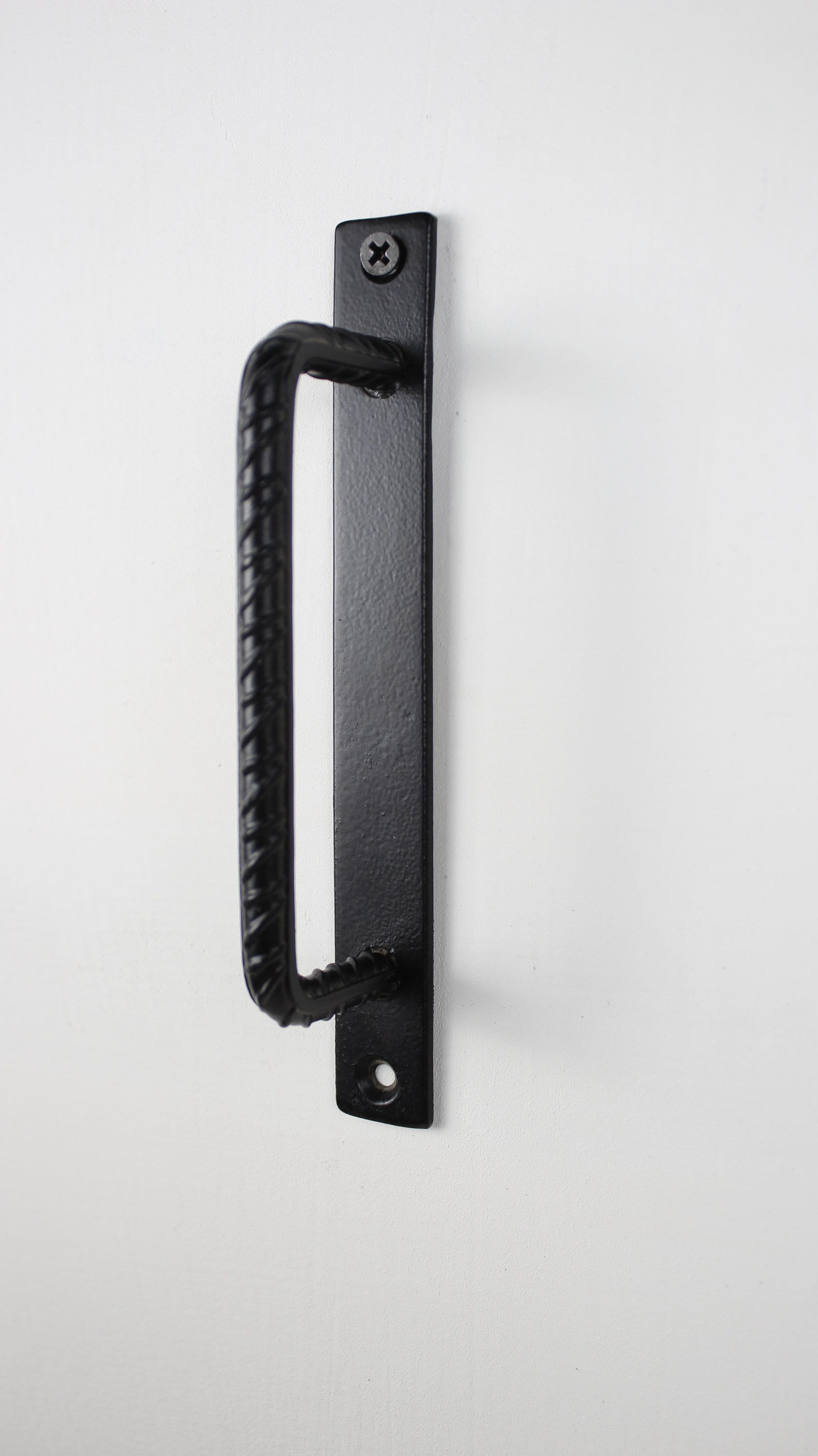 Set of 2 / 4 / 6 Black Hand Forged Door Handle, Wrought Iron Door ...