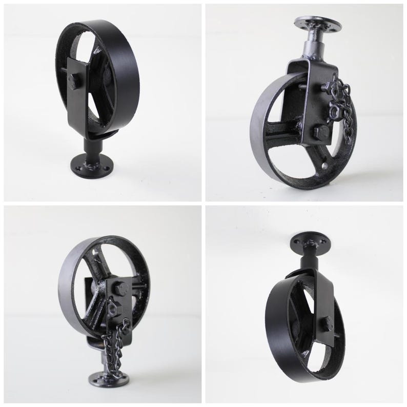 Black Swivel Caster Wheel: 7" Heavy Duty Antique Style - Etsy