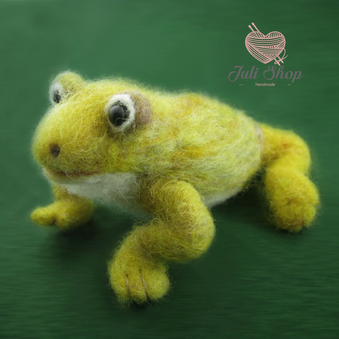 Frog/needle Felted Frog/felted Animals/frog Sculpture/frog - Etsy