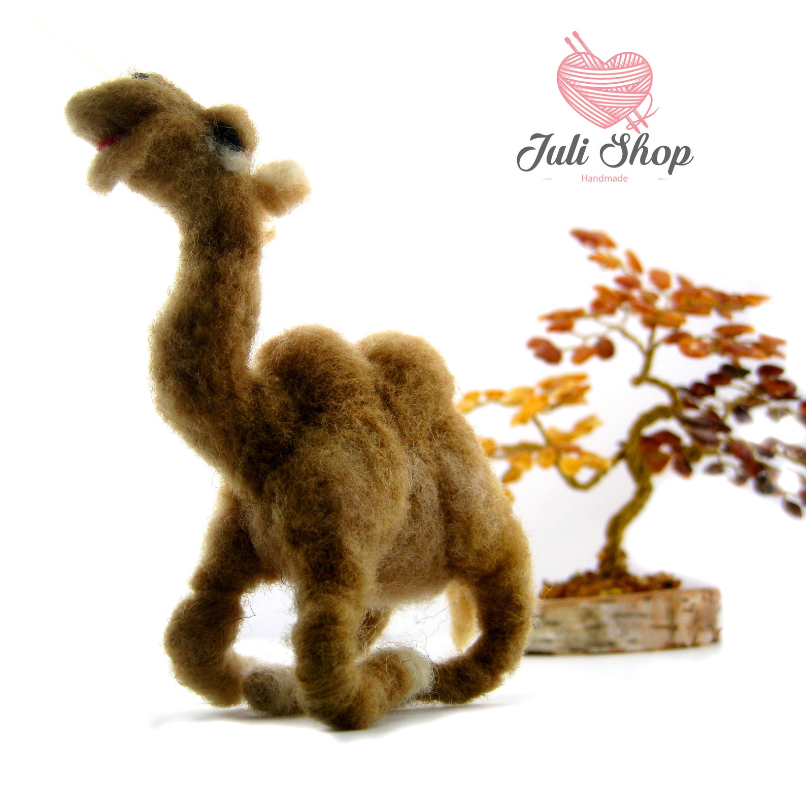 Animals Art Felted Animals Camel Camel Needle Felting - Etsy