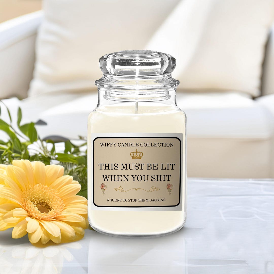 Funny Candle Label - Rude Gift - Pack of 2 - Yankee Candle NOT Supplied ...