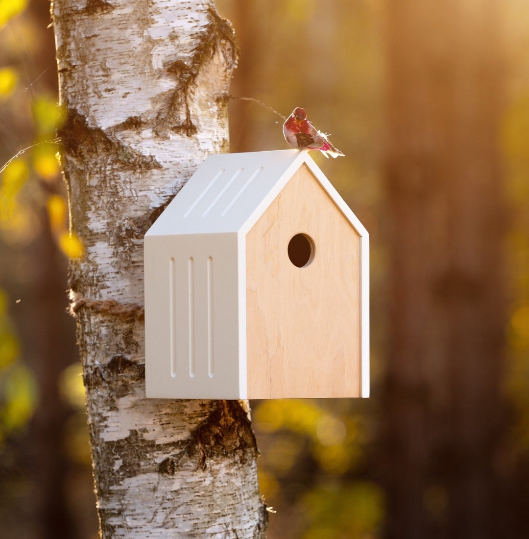 Handmade Bird House, Birdhouse | Outdoor & Garden Housewarming Gift - Etsy