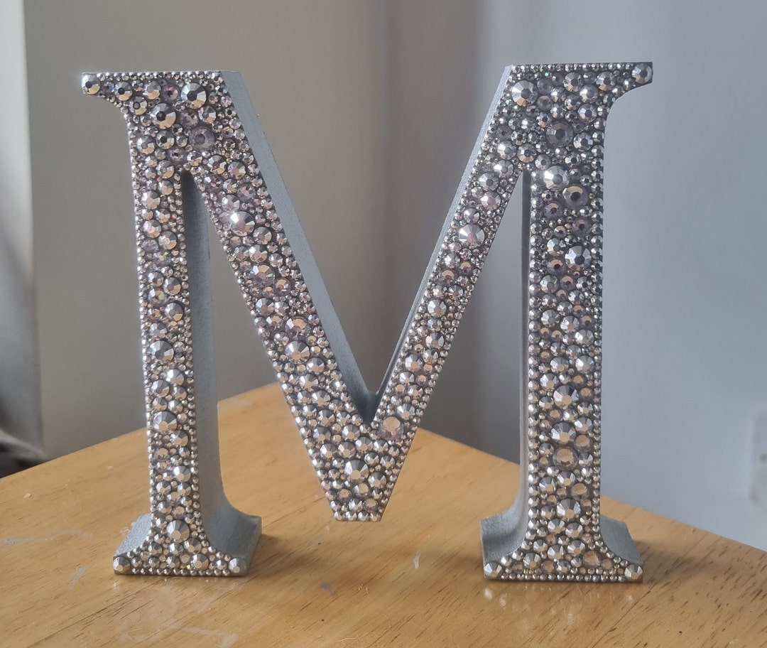 Free Standing Diamante Letters - Etsy