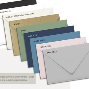 Wedding Invitations Personalised, Evening Reception Invitation, Day ...