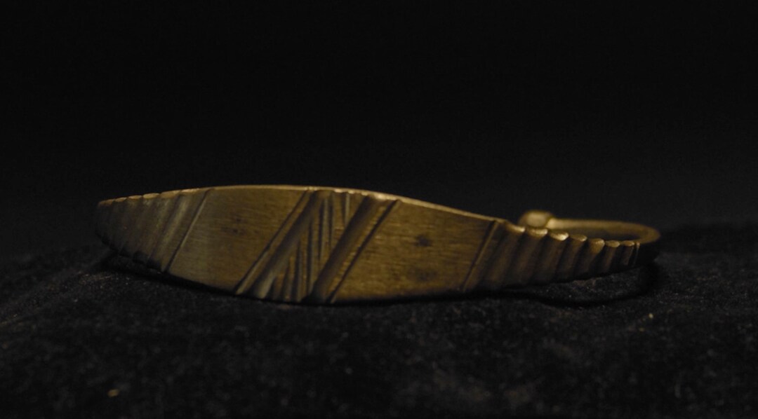 African Brass Flat Cuff/bangle made in Ghana - Etsy