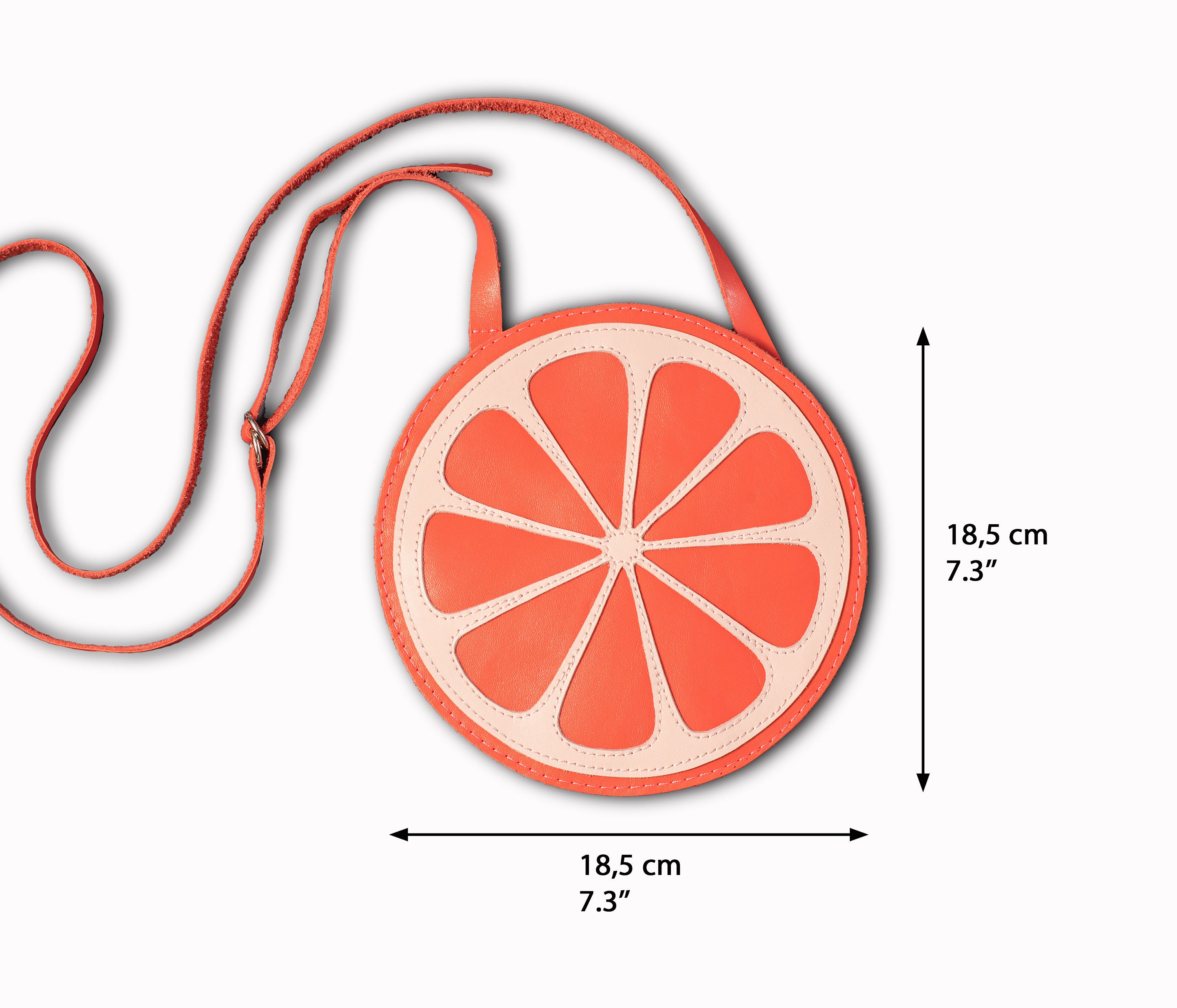 Orange Purse for Her, Fruit Purse, Round Orange Purse, Orange Lover ...