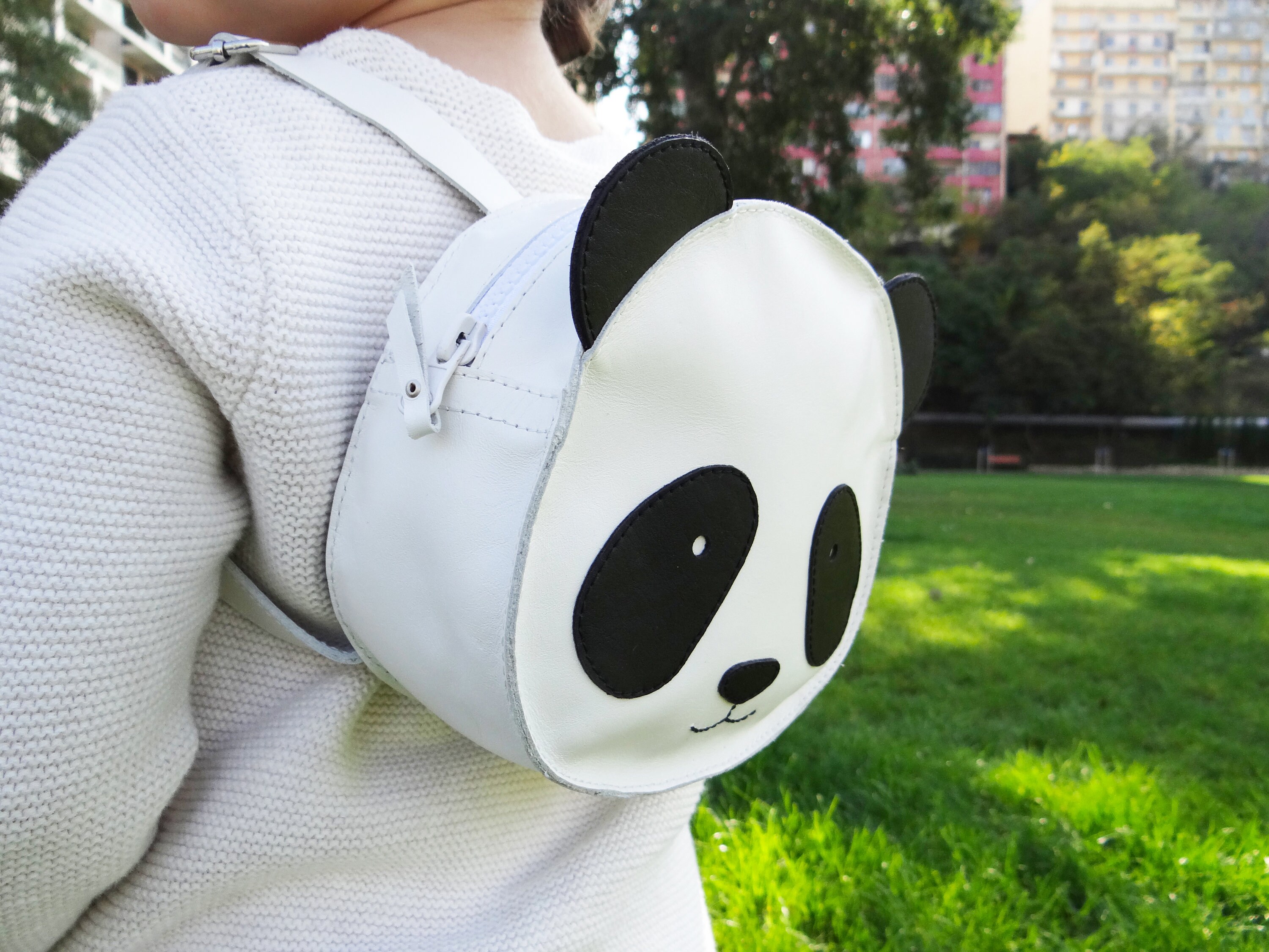 Leather Panda Backpack for Kids Childrens Bag Kids Leather | Etsy