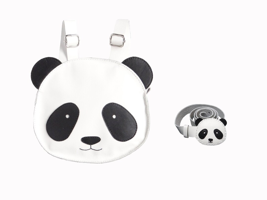 Leather Panda Backpack for Kids, Childrens Bag, Kids Leather Bag, Cute ...