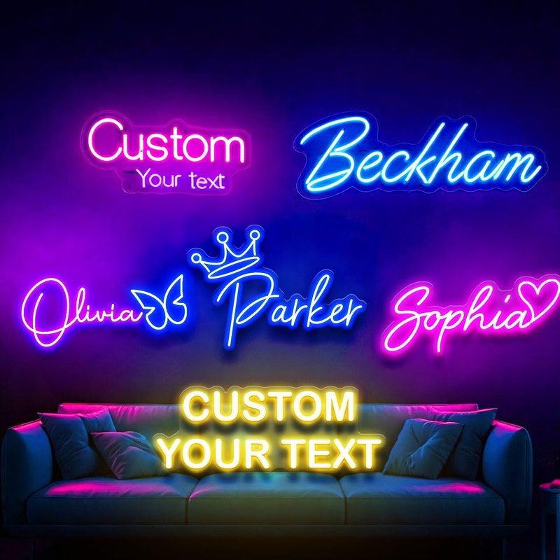 Neon Name Sign - Etsy