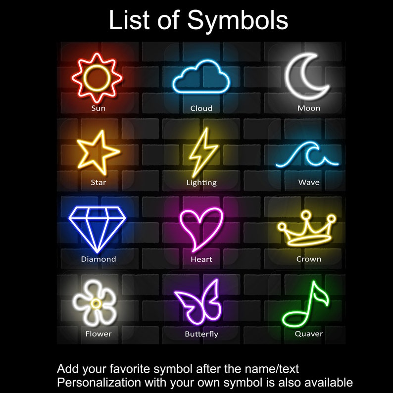 Custom Name Neon Sign: Personalized LED Wall Decor - Etsy