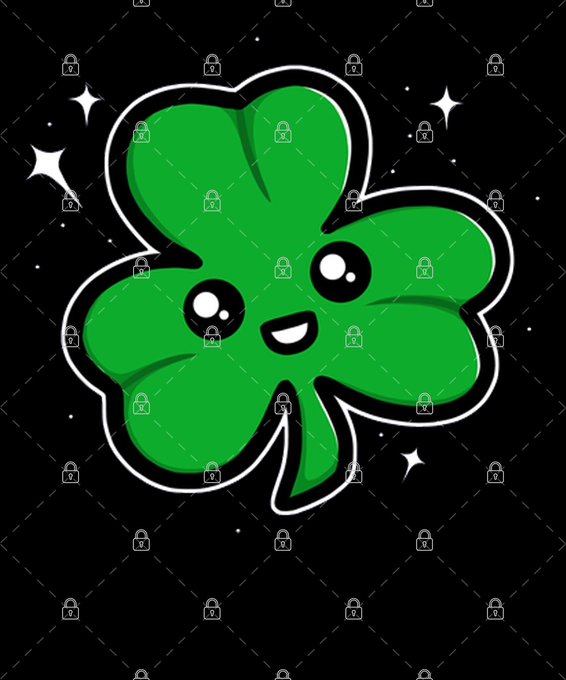 Super Cute Shamrock PNG Print Files, Graphics Design Digital Download ...