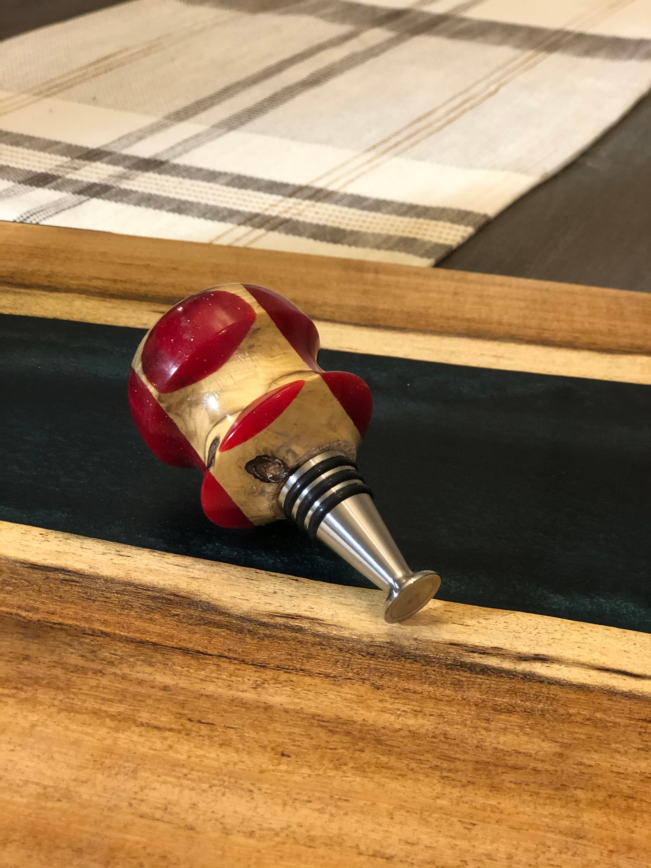 Topper de botella de vino híbrido con tapón de acero inoxidable - Etsy ...