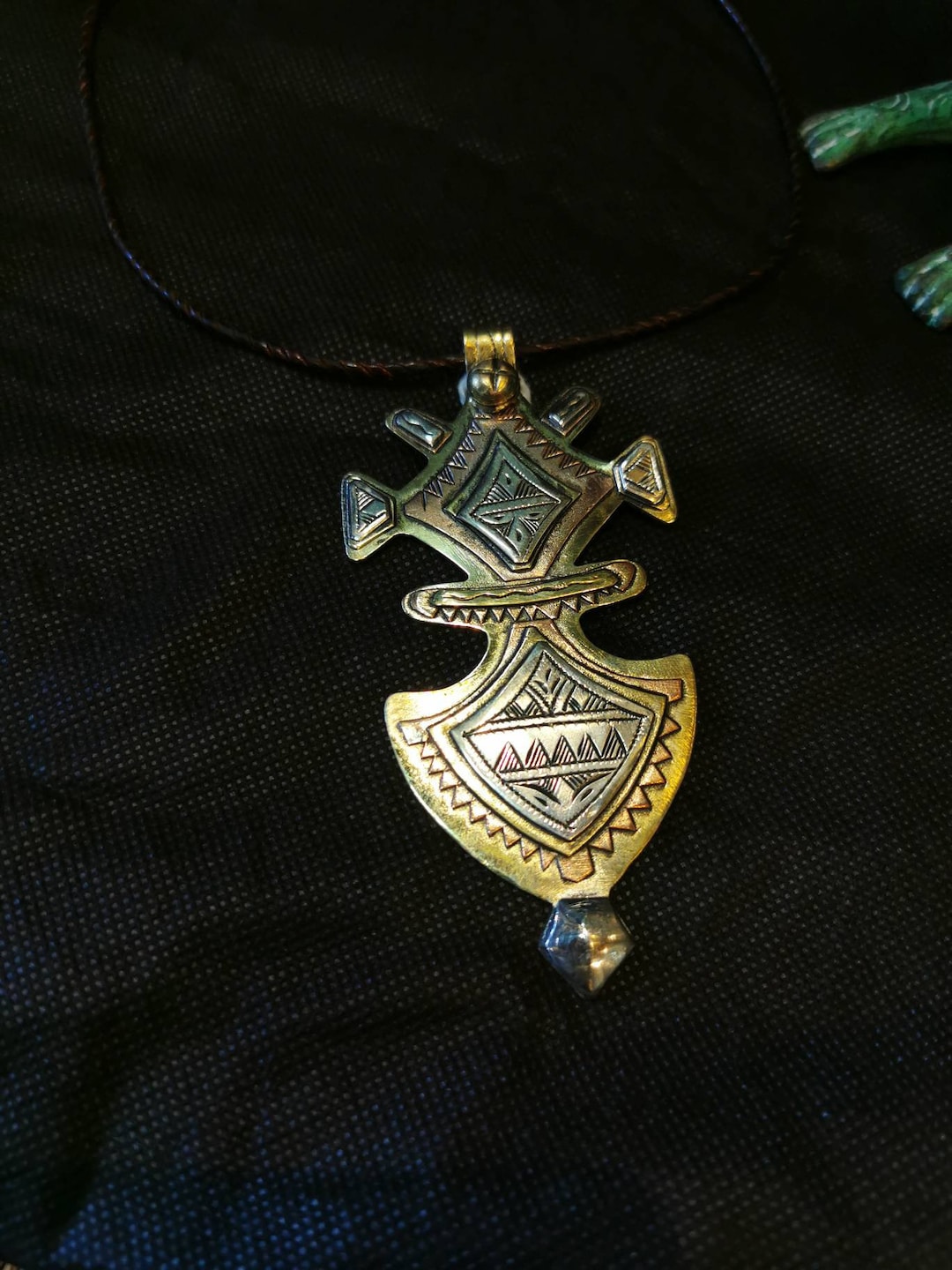 African Tuareg Cross From Southern Morocco Charm Pendant - Etsy