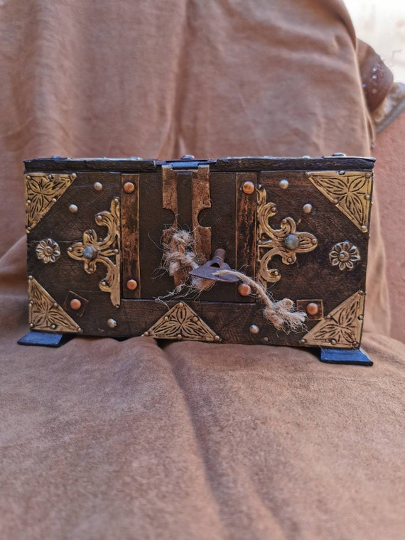 Antique Mauritanian Chest,Ancient Tribal Box Storage,… - Gem