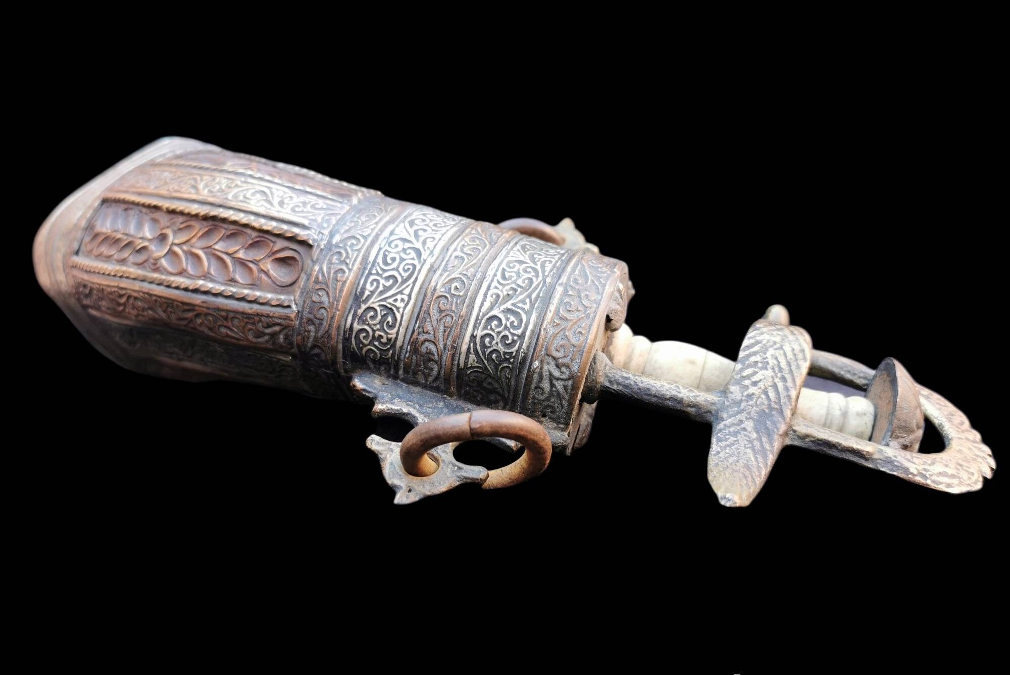 Antique Flask Bottle, Antique Brass Flask Bottle, Ancient Flask Bottle ...