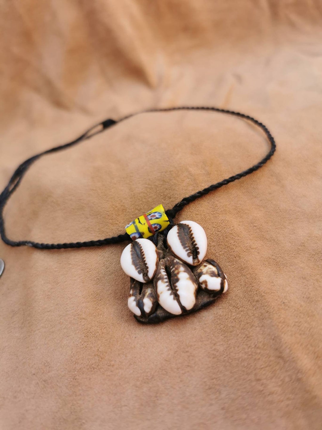 Antique Leather Amulet or Decoration Necklace,berber Amulet Necklace ...