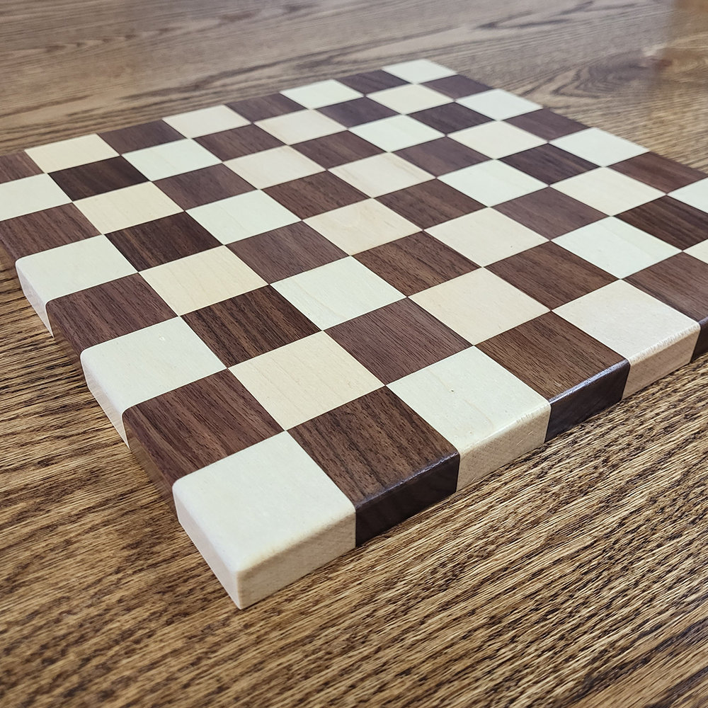 Hand Made Walnut and Maple Checker Board, Chess Board, Wood Board Games ...