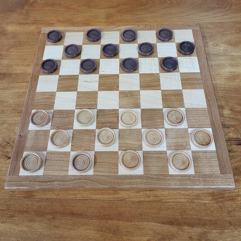 Handmade Cherry & Maple Checkerboard: Wood Chess Board - Etsy