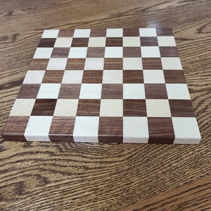 Hand Made Walnut and Maple Checker Board, Chess Board, Wood Board Games ...