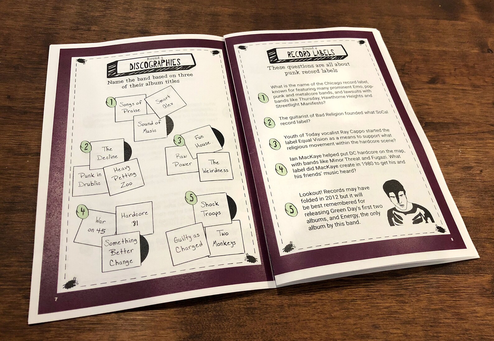 Punk Trivia Game Printable and Digital Versions | Etsy