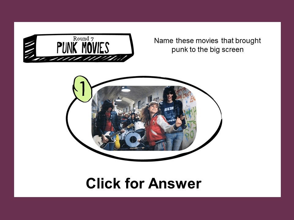 Punk Trivia Game - Printable and Digital Versions - Etsy