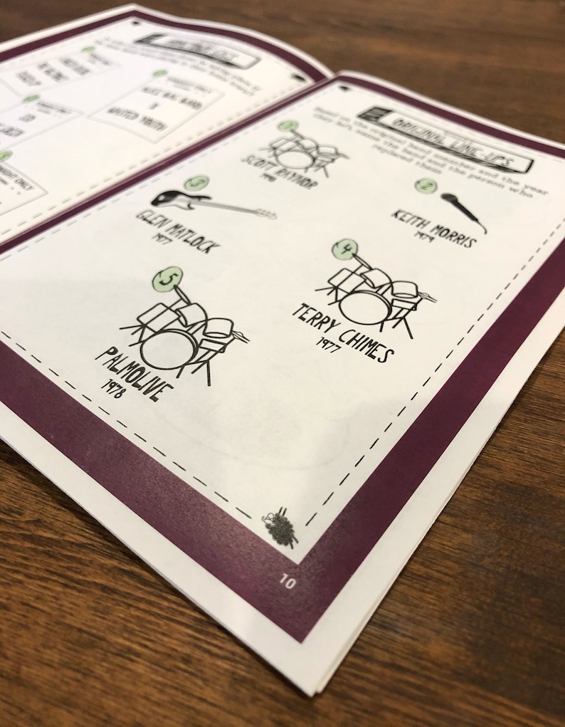 Punk Trivia Game - Printable and Digital Versions - Etsy