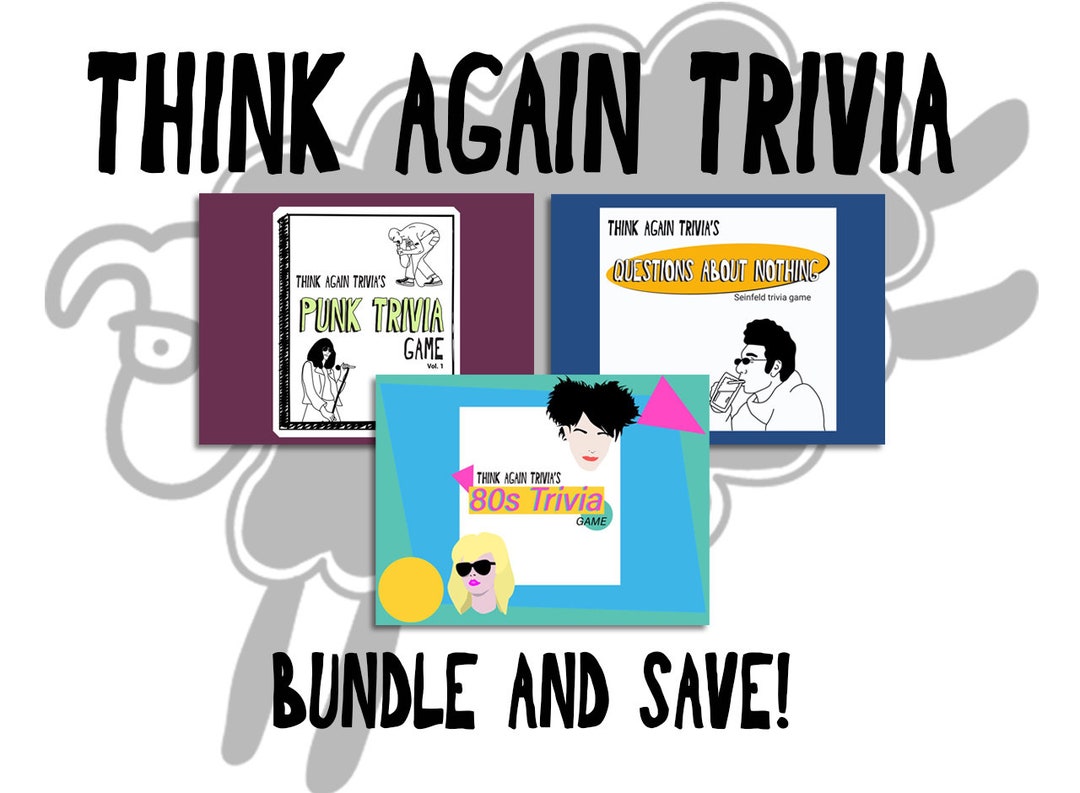 3 Trivia Game Combo Printable and Digital Versions - Etsy