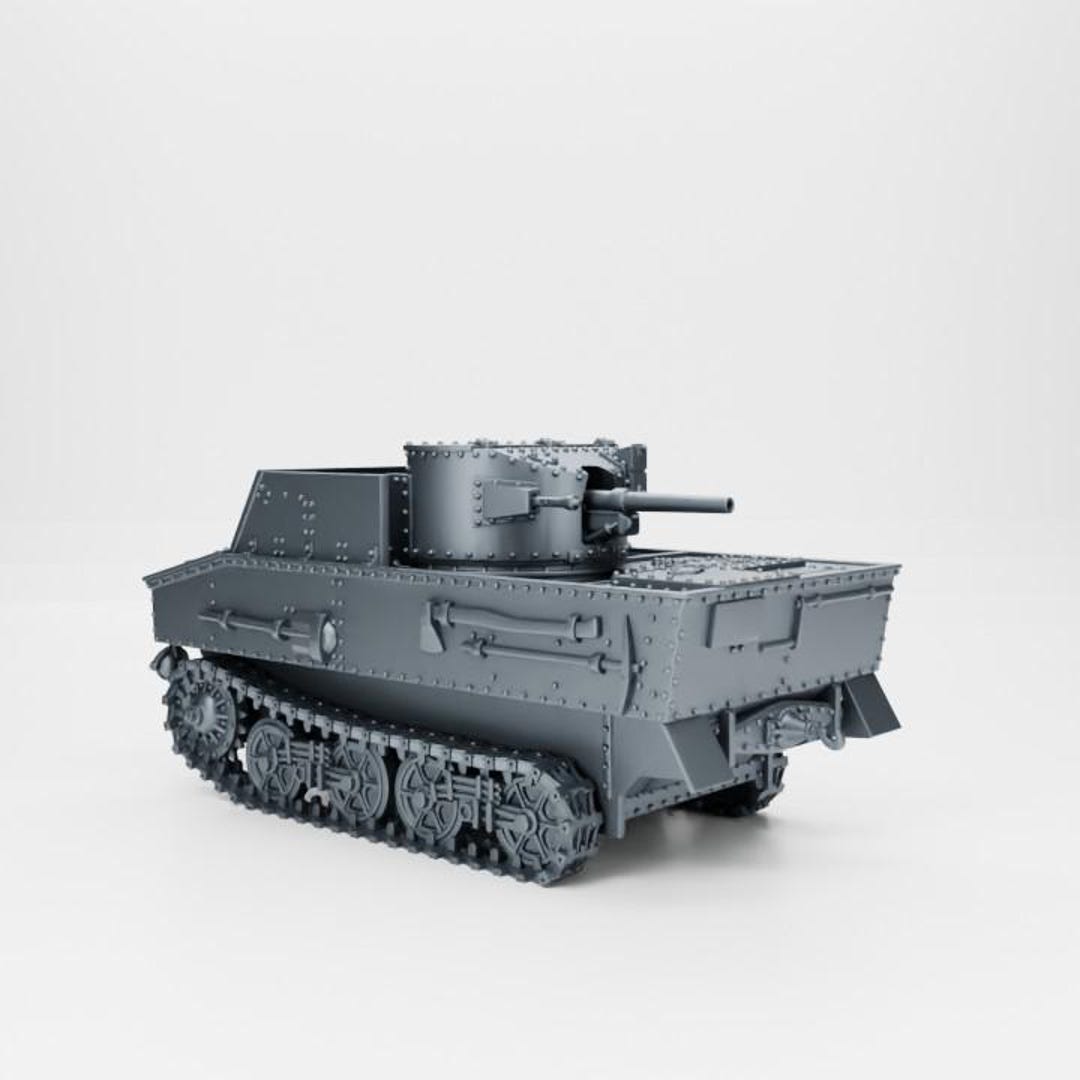 Bolt Action Battlegroup Tank Hunter Vickers T13 B1 (belgium, WW2 ...