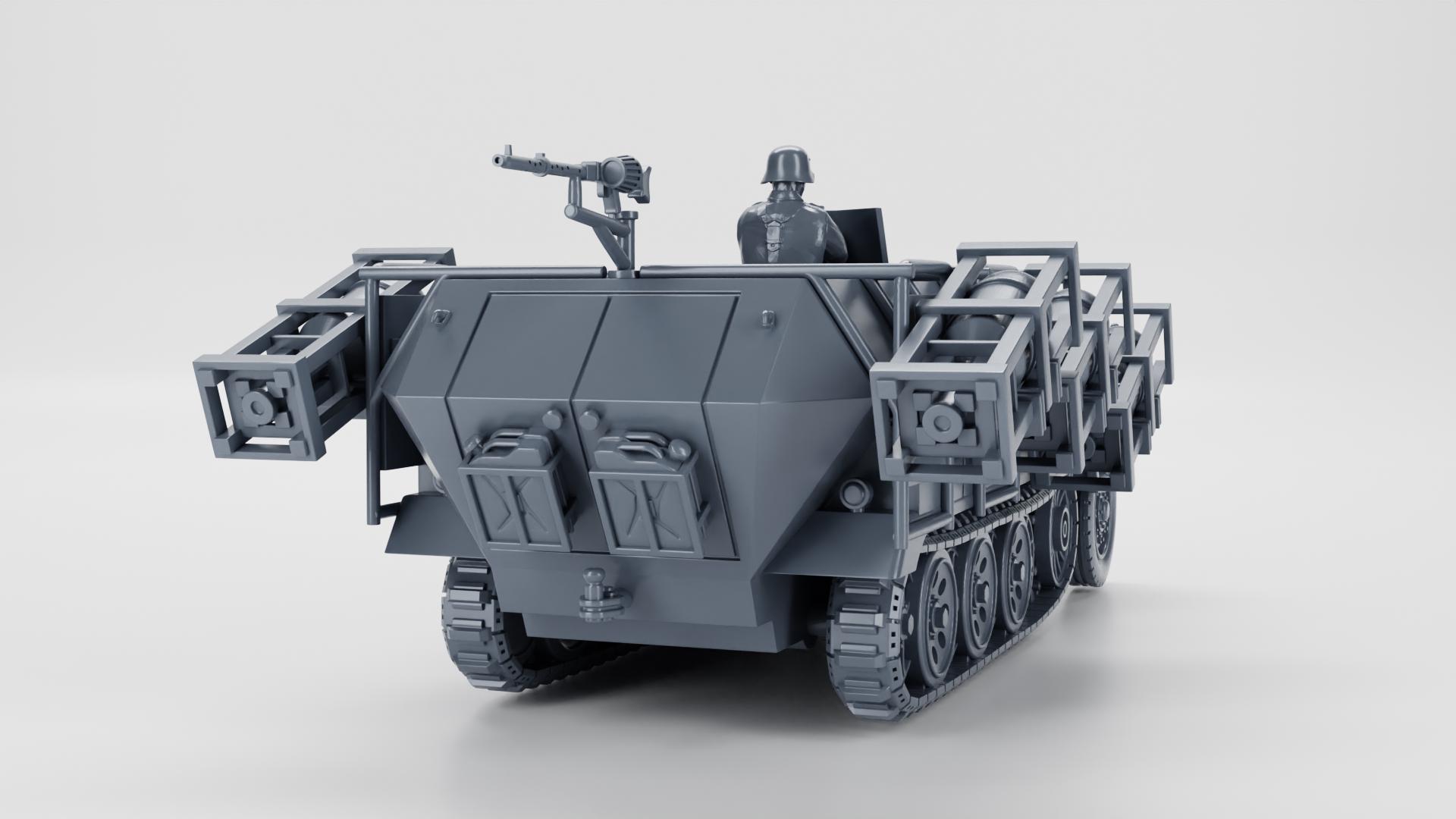 3D Printed Sd.kfz.251 Stuka Zu Fuss - 28mm WWII Wargame Model - Etsy