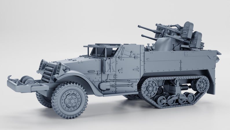 Battlegroup Half-track M3 “quad 50” (USA, WW2) Various Scales BA - Etsy