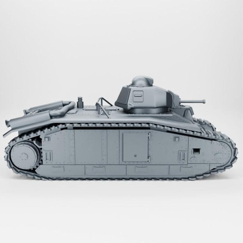 Char B1 Bis Tank - 3D Printed Resin WWII Vehicle (multiple Scales) - Etsy