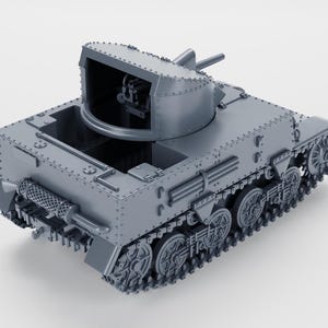 Bolt Action Battlegroup Tank Hunter Vickers T13 B3 (belgium, WW2 ...