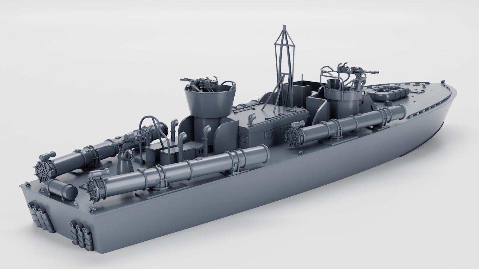 3D Printed Patrol Torpedo Boat (US) (US, WW2) Various Scales (1:56 ...