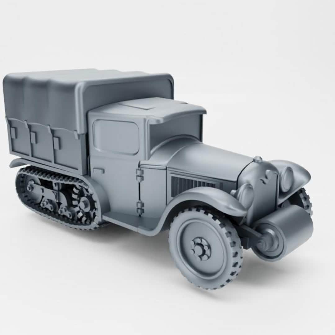 Bolt Action Battlegroup Half-track Citroen-kegresse P17 (belgium, WW2 ...