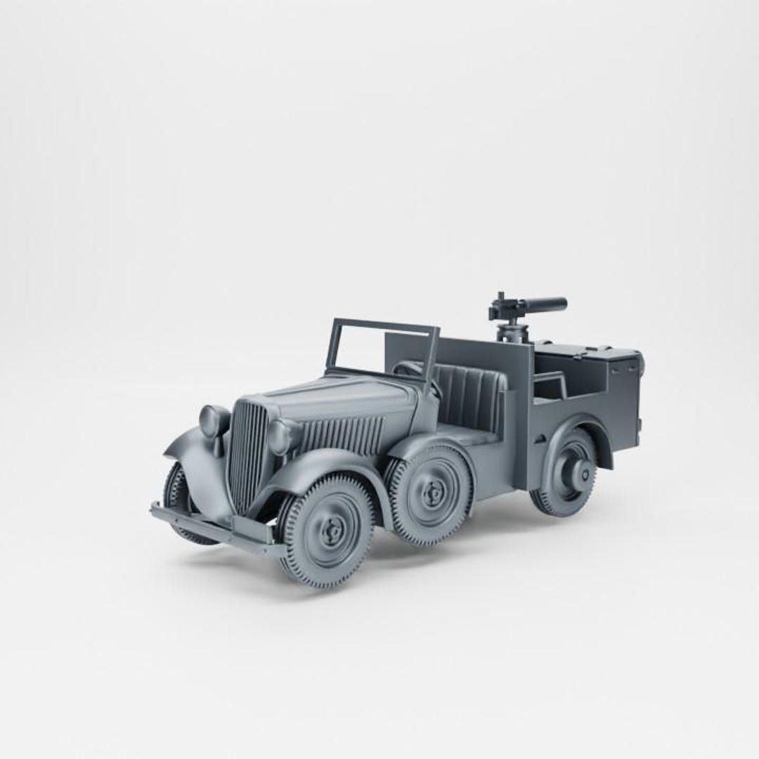 BA Battlegroup Pzinz 302 - Fiat 508-518 With Machine Gun (poland WW2 ...