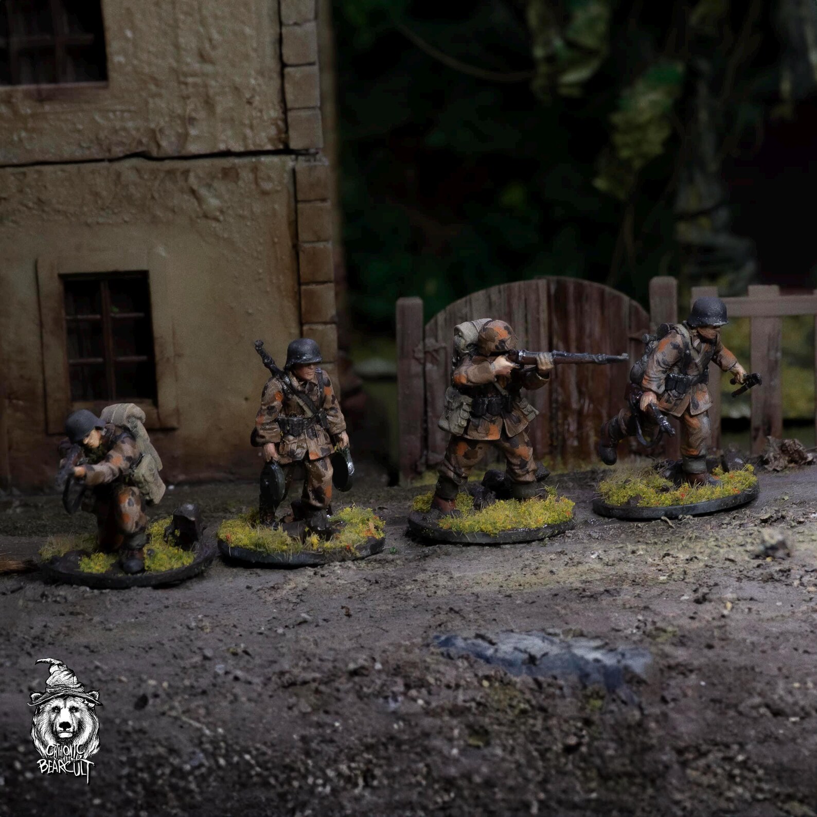 28mm WW2 German Infantry Miniatures: Assault Pioneer Rifles (10) 3D ...