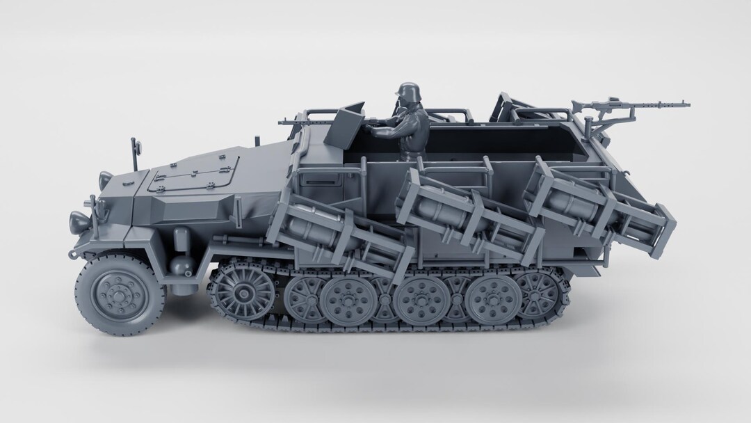 3D Printed Sd.kfz.251 Stuka Zu Fuss - 28mm WWII Wargame Model - Etsy