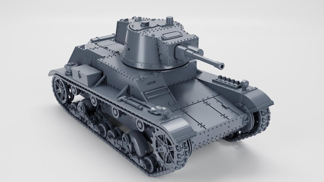 Bolt Action Battlegroup Light Tank 7TP Jw (single Turret) (poland WW2 ...