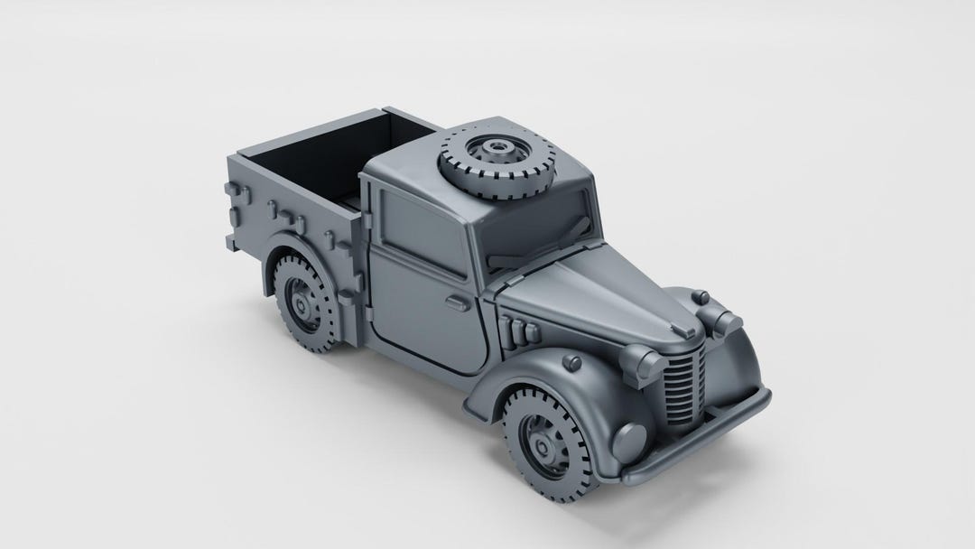 BA Battlegroup Austin Tilly Pick up Open (WW2 Commonwealth) 3D Printed ...