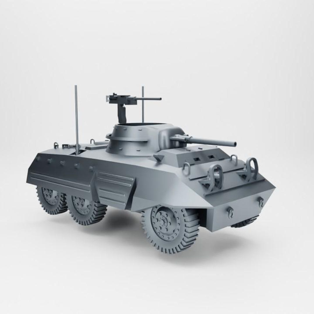 M8 Greyhound Armored Car - 3D Printed WWII US Recon Vehicle - Etsy